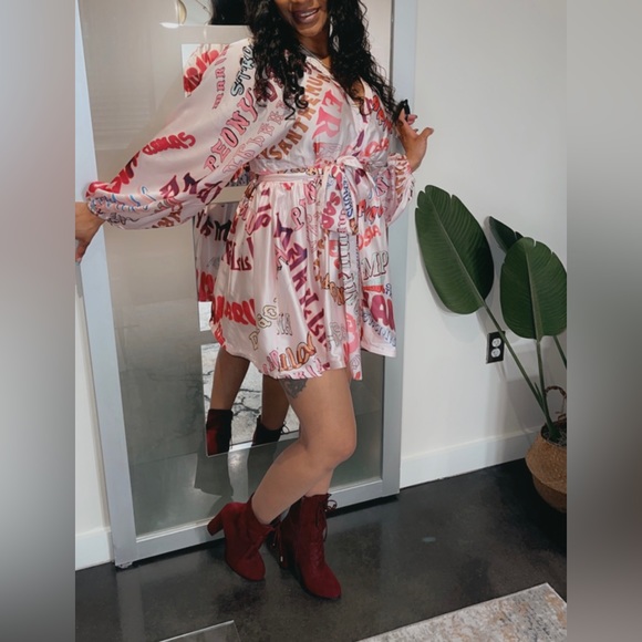Dresses | All About The Words Dress | Poshmark